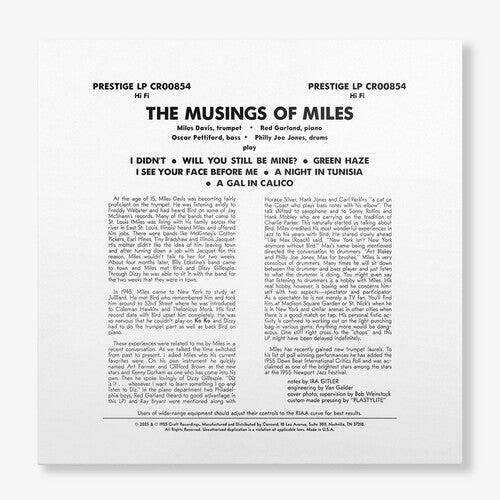 Miles Davis - The Musings Of Miles (Original Jazz Classics Series) LP