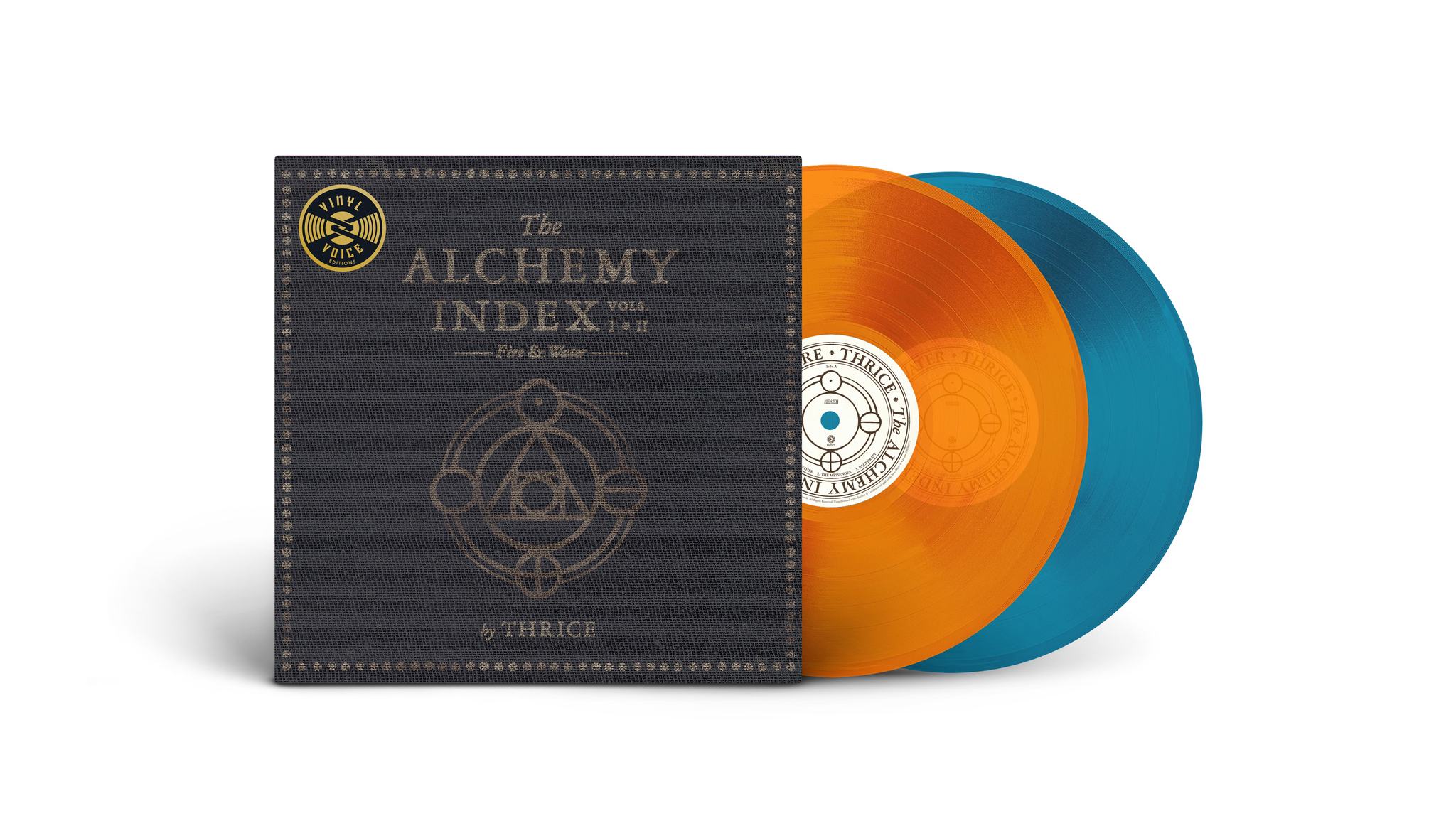 Thrice - The Alchemy Index, Vols. 1 & 2: Fire & Water 2LP (Orange & Bl